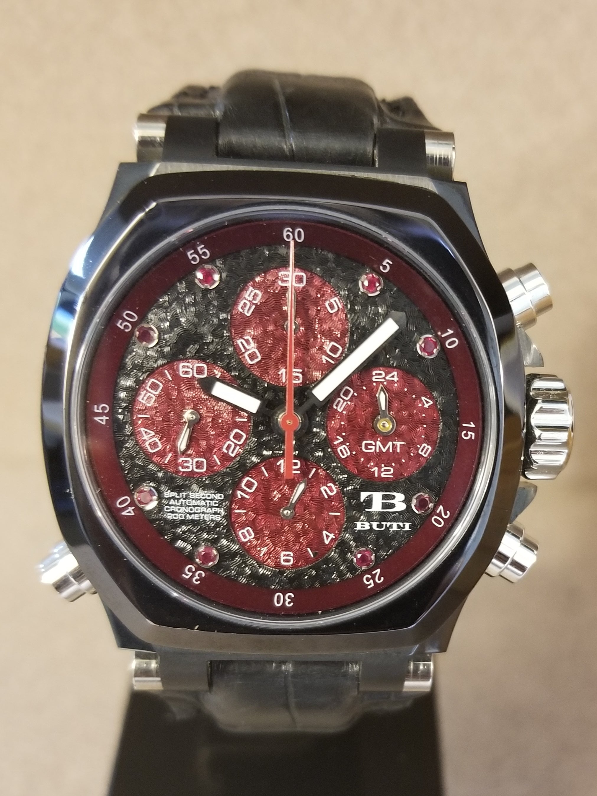 TB BUTI Gallileo The Black Gold Split Second GMT GLTHEBLACK – Kenjo
