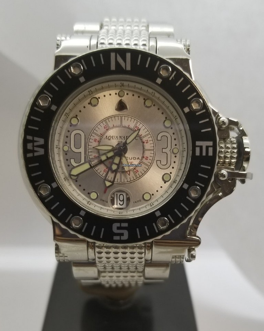 Aquanautic Master Cuda 3 Hands Automatic Stainless Steel Men's Watch M ...